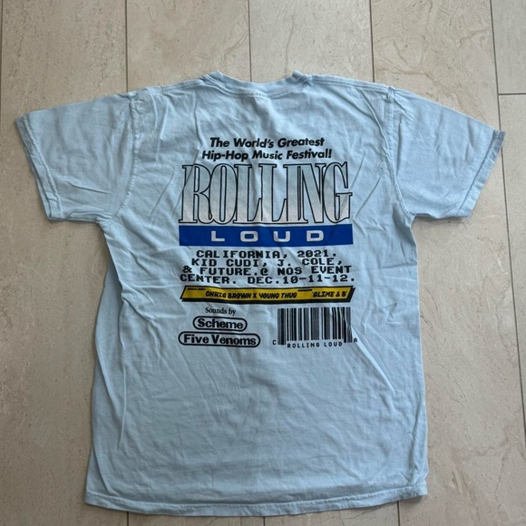 Shirts | Rolling Loud Blue Graphic Tshirt | Poshmark